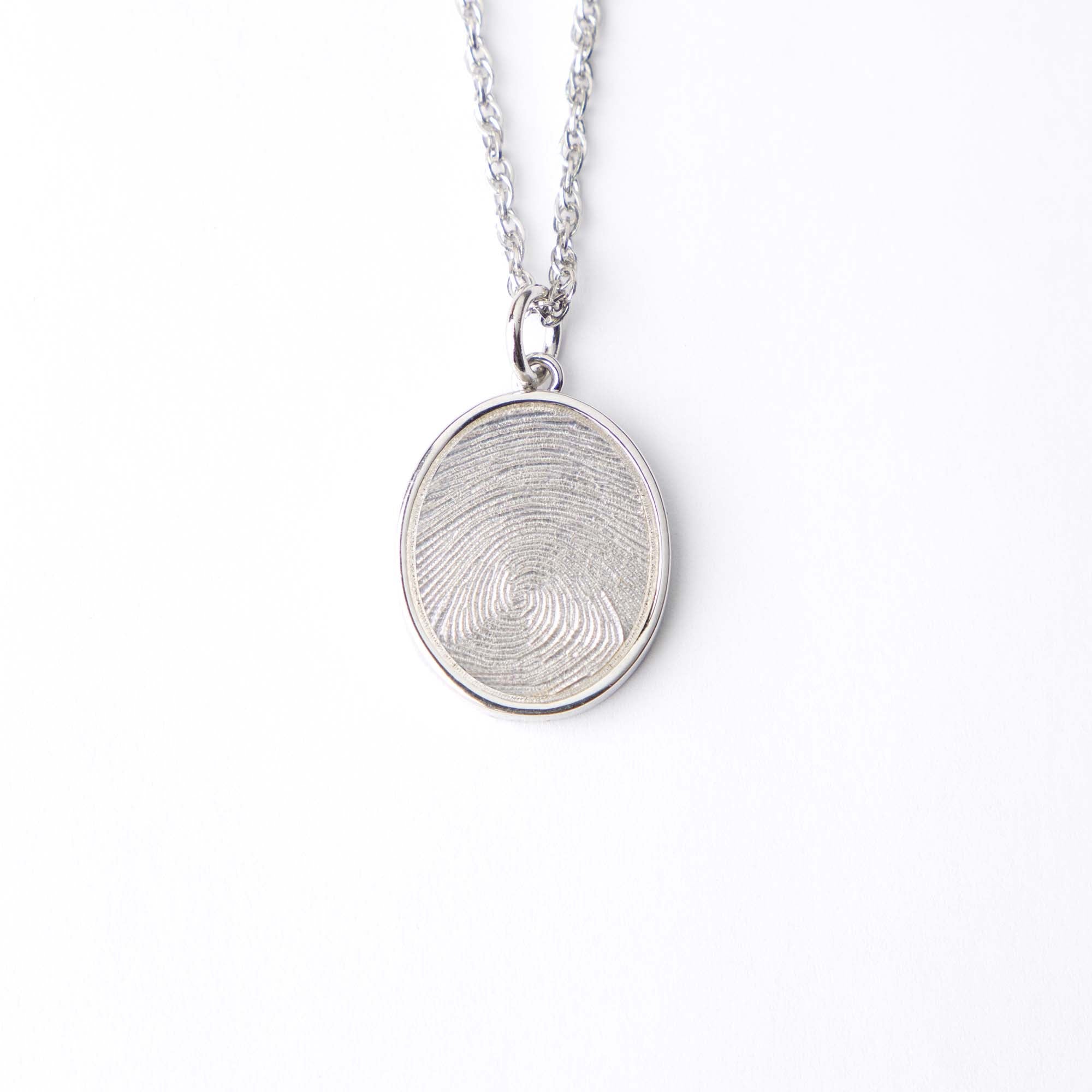 Fingerprint charm necklace store